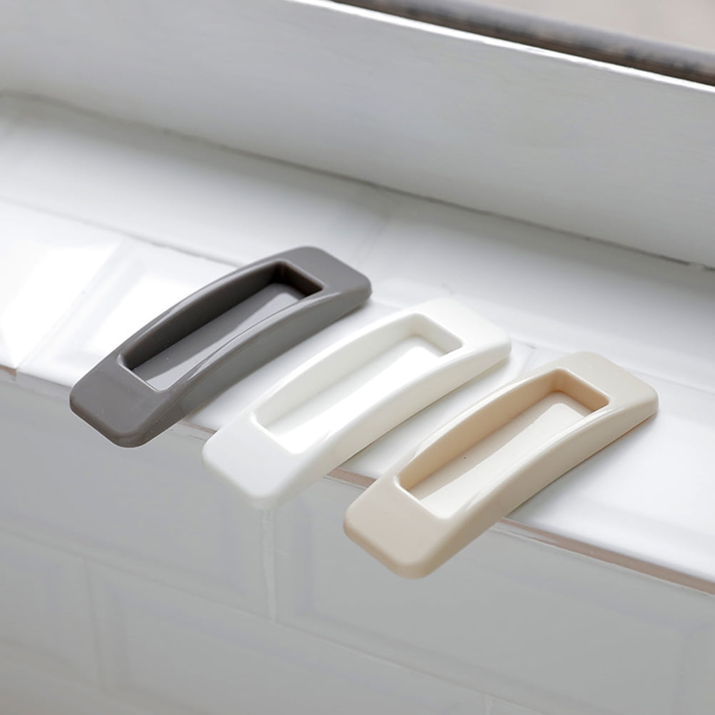 HONMEET 20Pcs Khaki Adhesive Door Handles for Cabinets and with Smooth ...