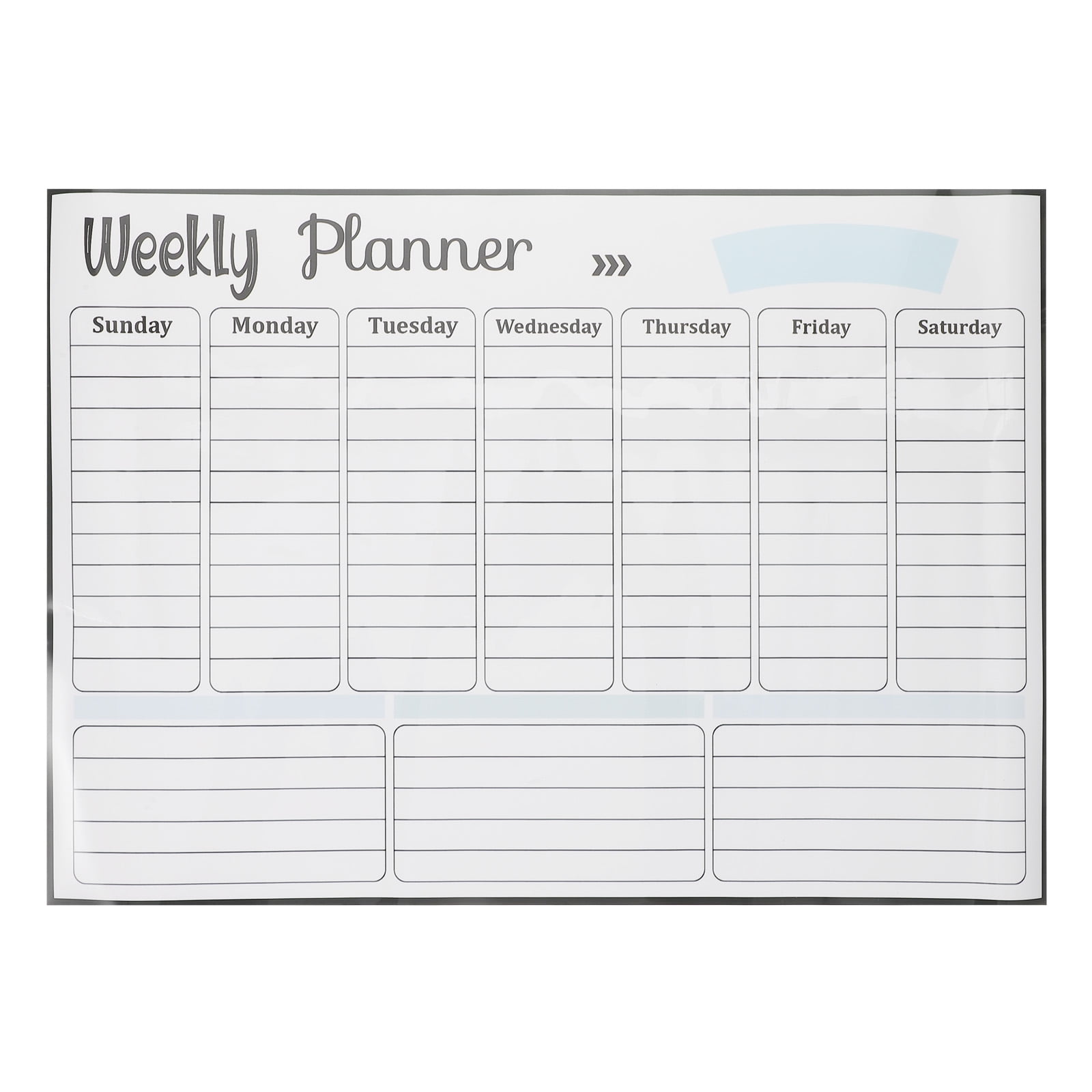 HONMEET Magnetic Whiteboard for Fridge 1Pcs with Erasable and Planning ...