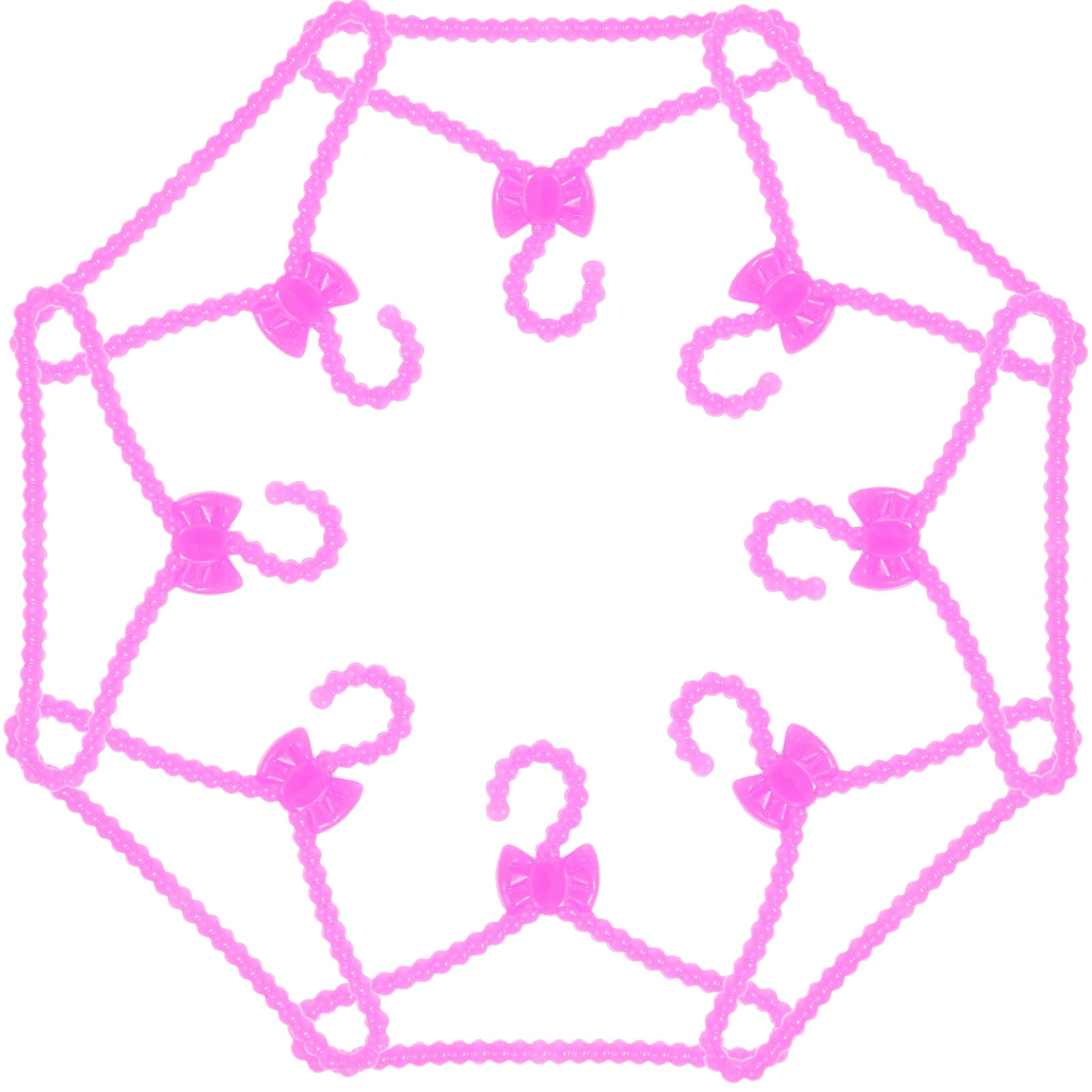 HONMEET Mini Clothes Hangers 100Pcs Plastic Simple Design for Doll ...