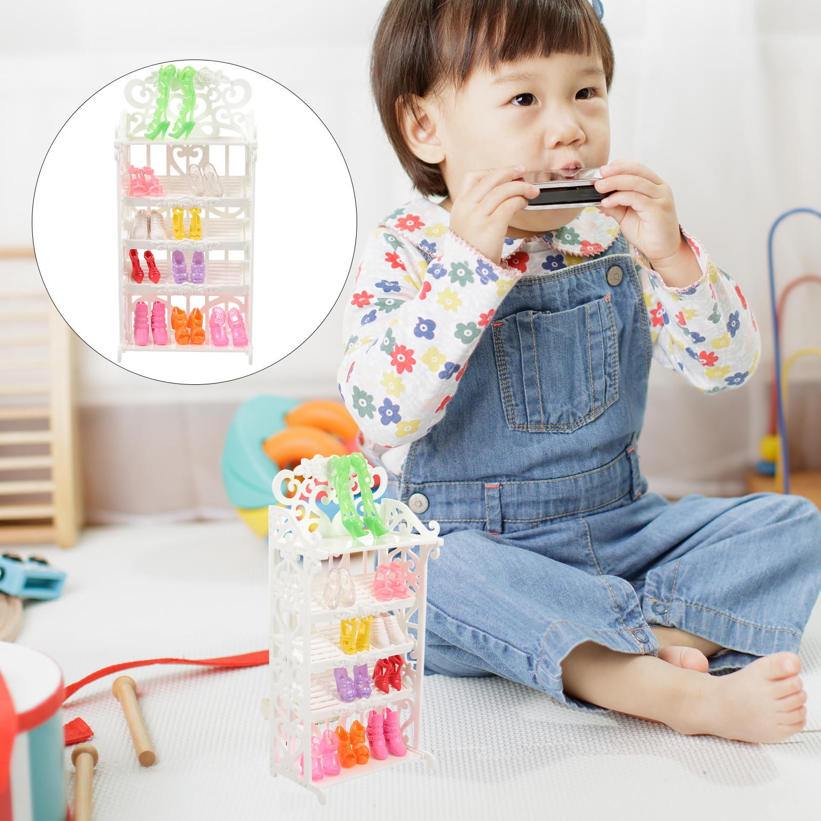 HONMEET Compact Miniature Shoe Rack for Dollhouse 1 Set - Walmart.com