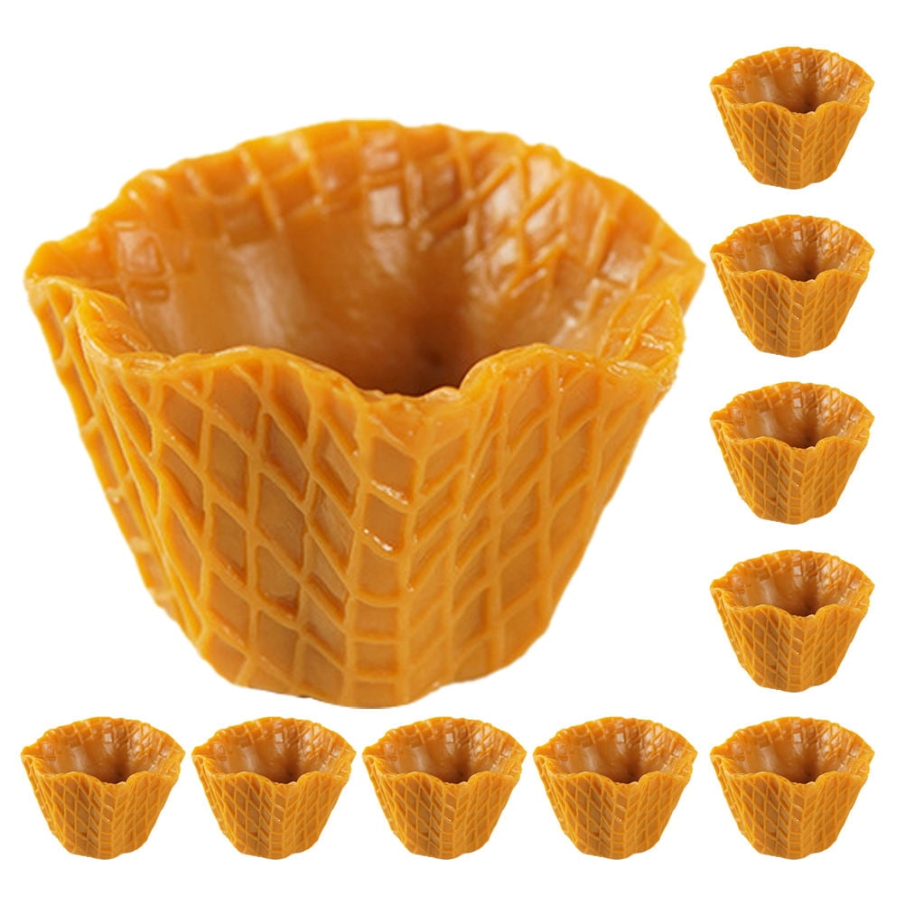 HONMEET Ice Cream Photo Prop Mini Ice Cream Cone Charms Pvc 10Pcs 1.4X1 ...