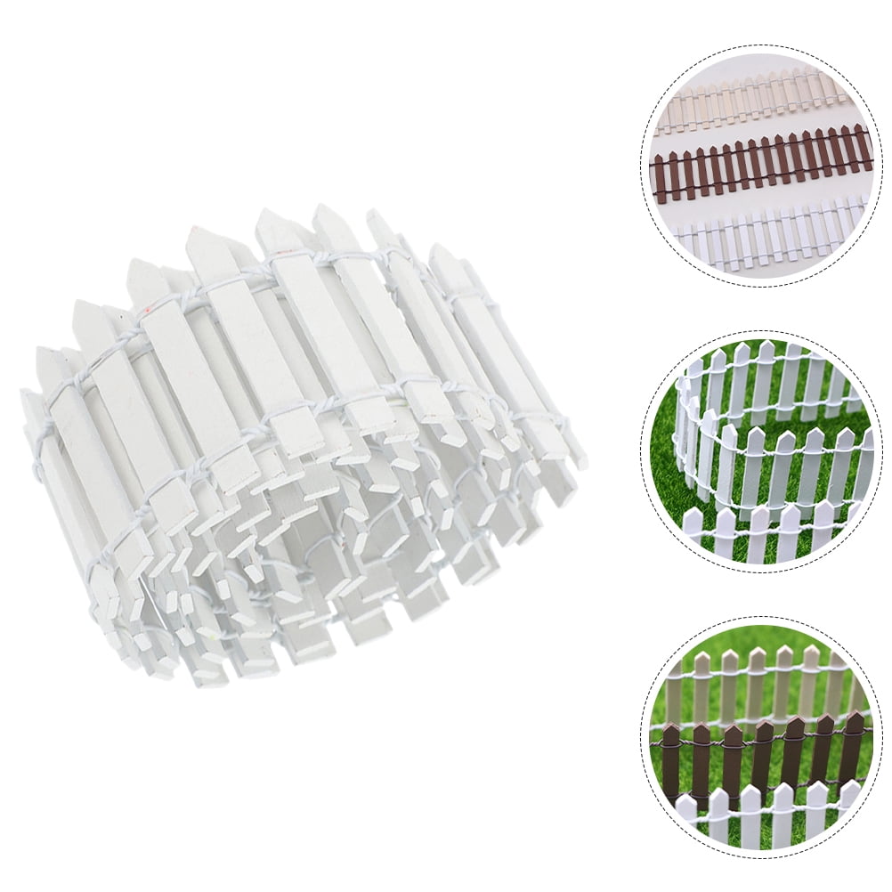 HONMEET Miniature Fence for Village White Color Rectangular Shape ...
