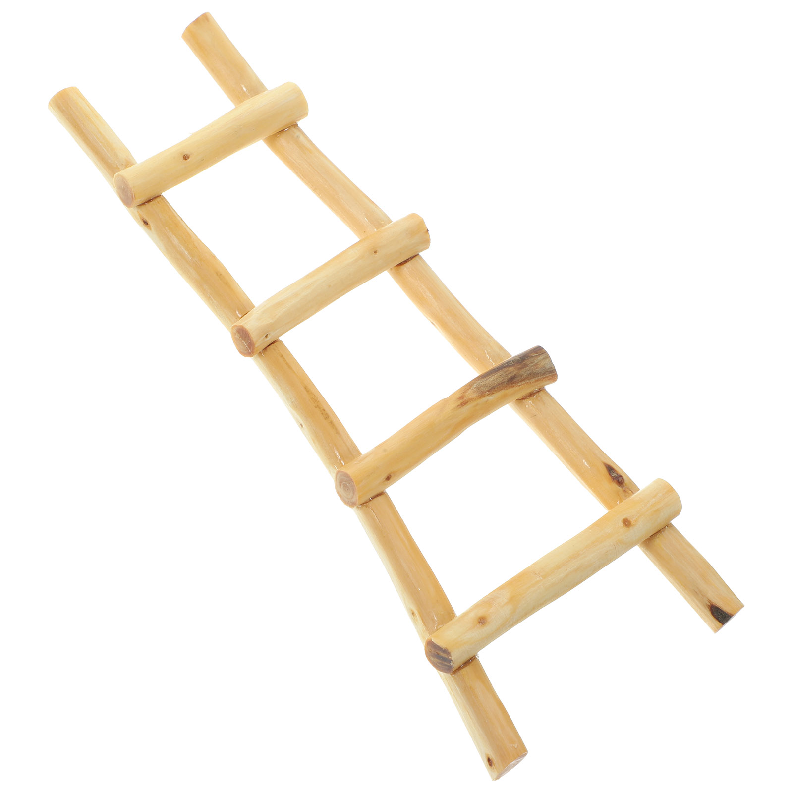 HONMEET Miniature Ladder Decor 12X5CM in Khaki Color for Dollhouse ...