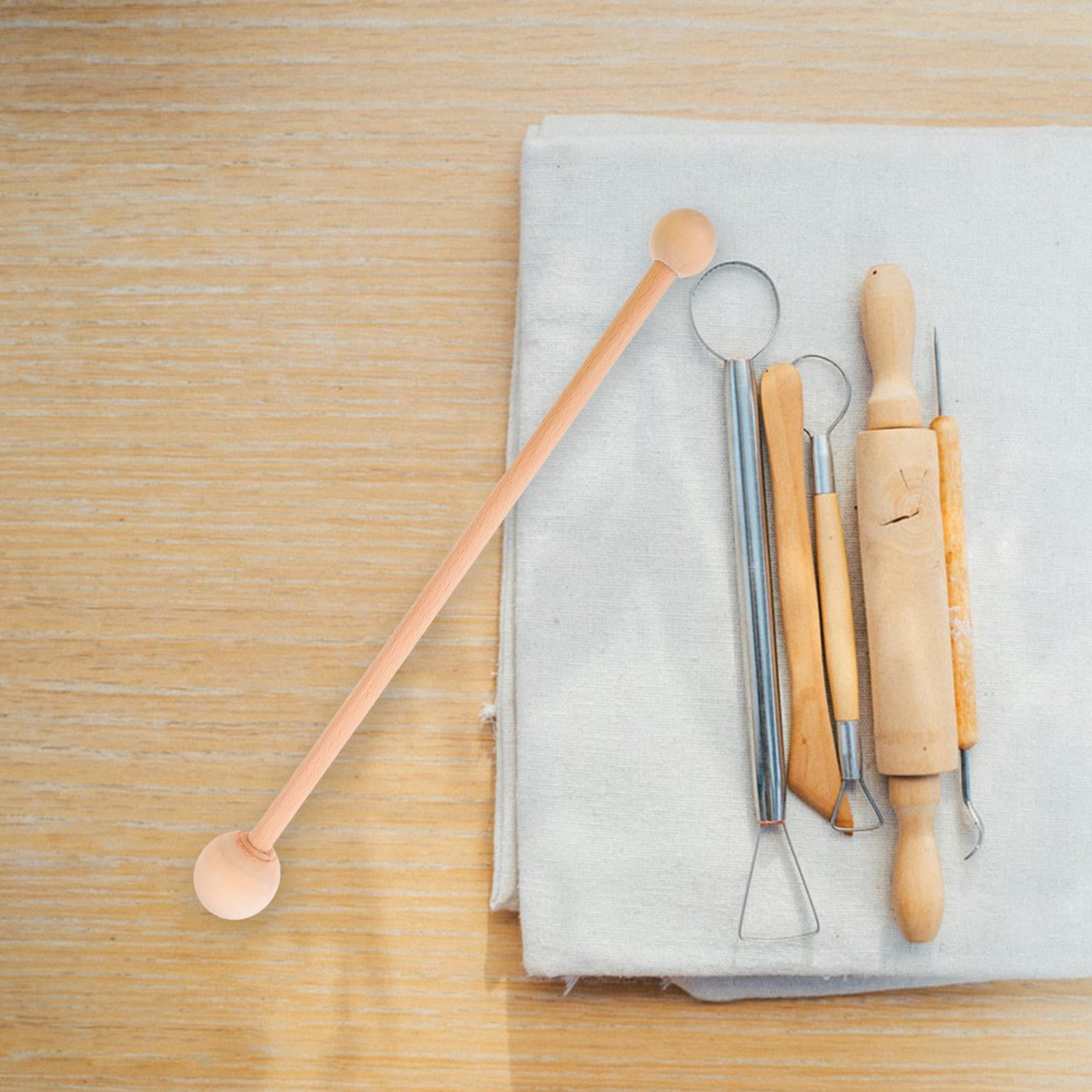 HONMEET Pottery Modeling Tools Embossing Tool for Ceramics Clay Wood ...