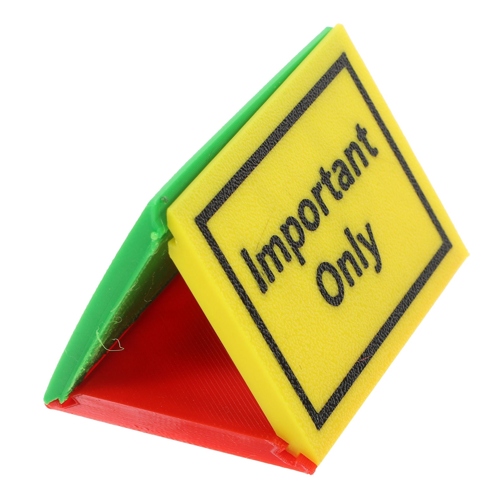 HONMEET Colored Multi Function Triangle Table Sign for Office ...