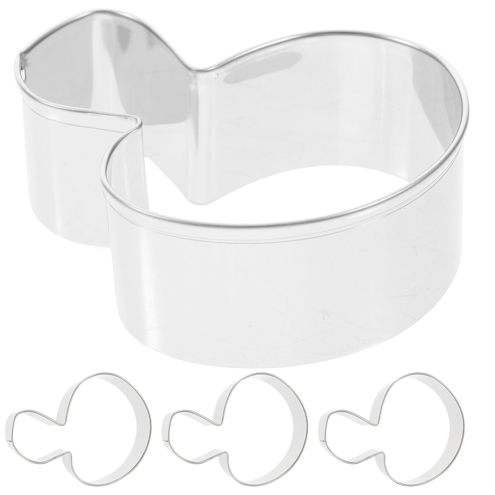 HONMEET Stainless Steel Cookie Shaper Fun Shape Baking Tools 4Pcs ...