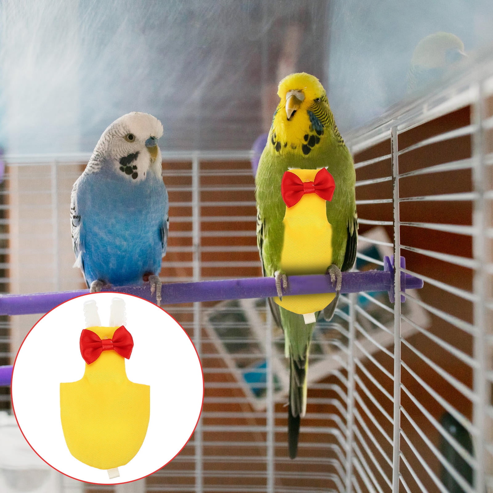 HONMEET Parakeet Diapers 1 Set Bird Diaper for Pet Birds 5.5x2.8in ...