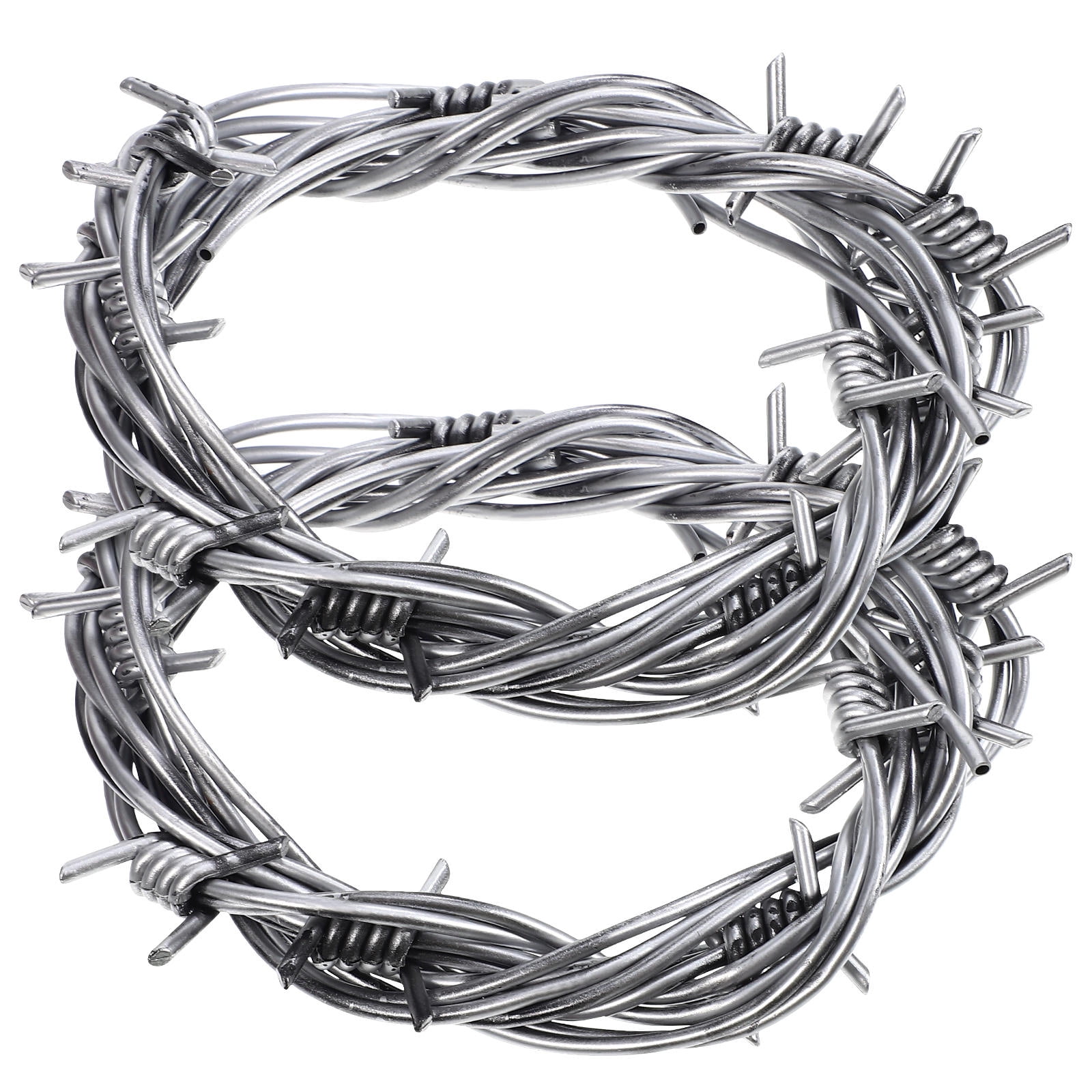 HONMEET Party 2Set Imitation Barbed Wires for Family and Friends Silver ...