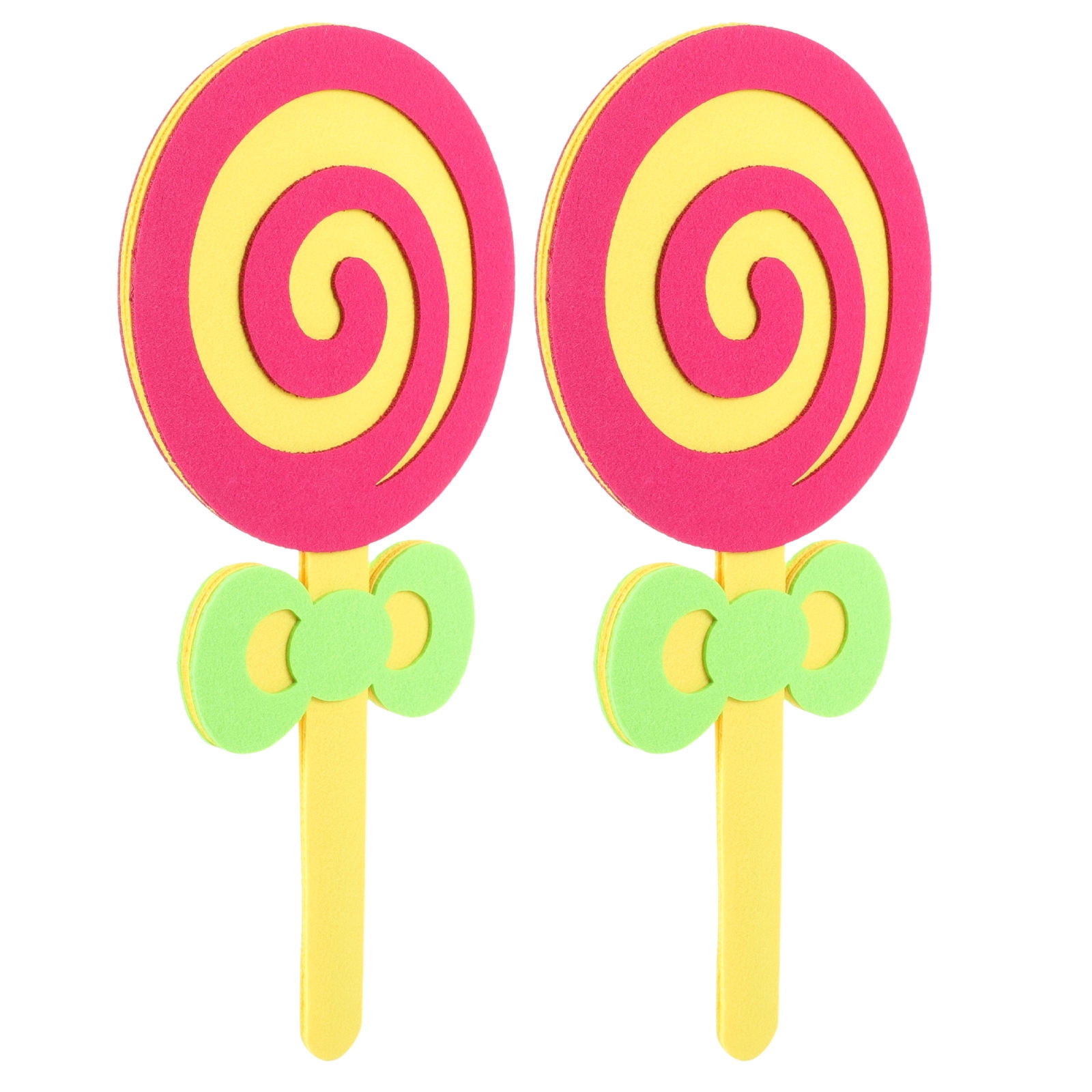 HONMEET Party Photo Booth Props Lollipop Prop Assorted Color Felt 2Pcs ...