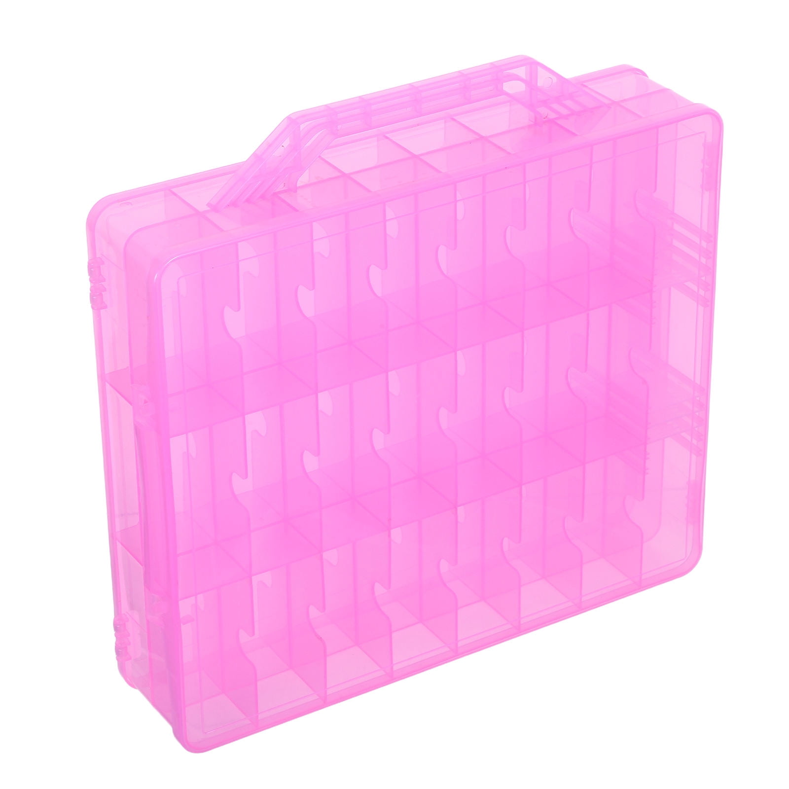 HONMEET Transparent Plastic Sewing Organizer with Handle Multi Purpose ...