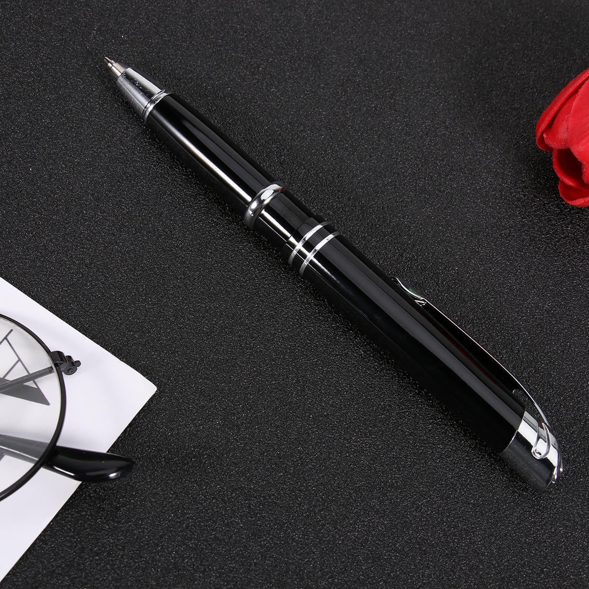 HONMEET Premium Black Aluminum Pen for Writing Use with Tip and ...