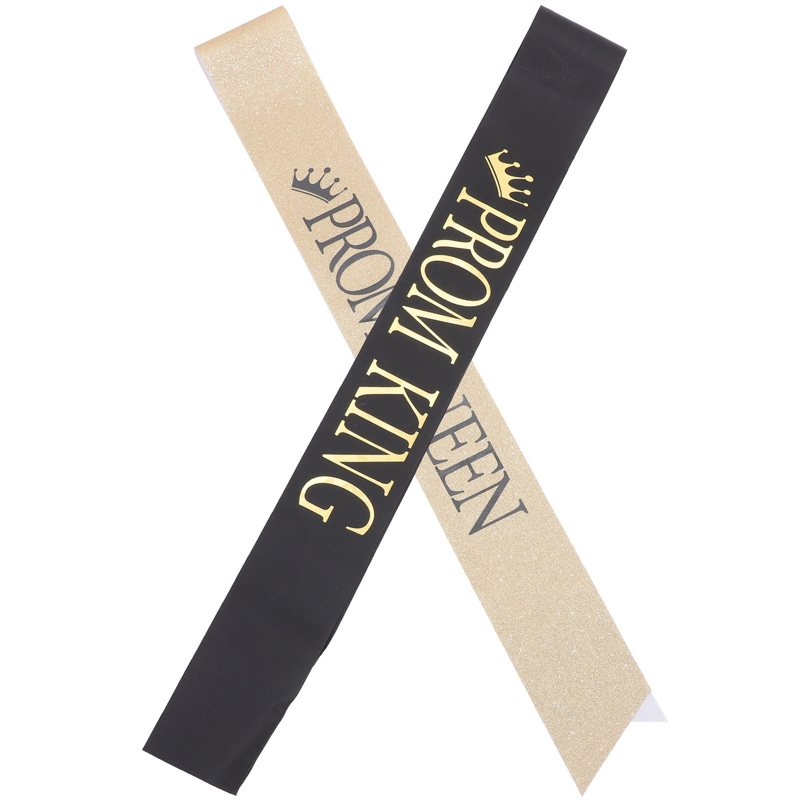 HONMEET Prom Accessories Queen and King Sash 2Pcs Cloth Long Strip for ...