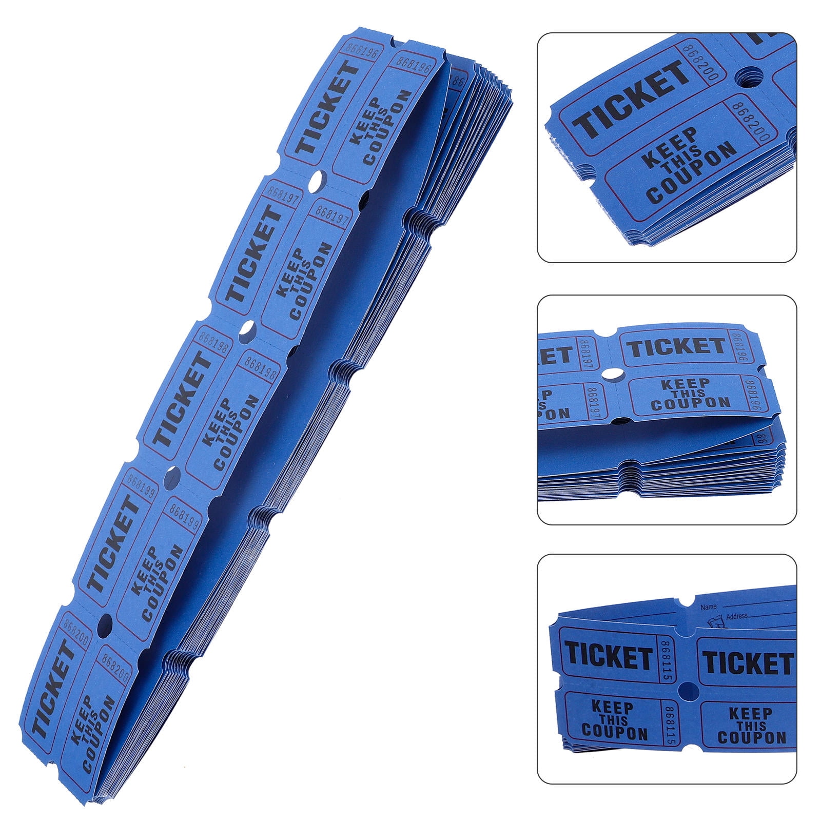 HONMEET Bulk Blue Raffle Tickets for Carnivals and Exclusive Events ...