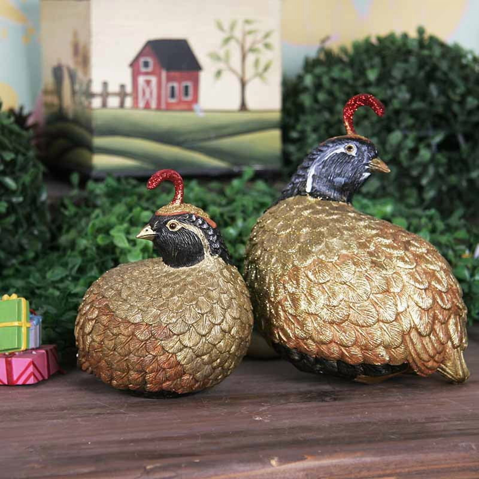 TABLZONE Realistic Resin Turkey Figurine Thanksgiving Table Centerpiece ...