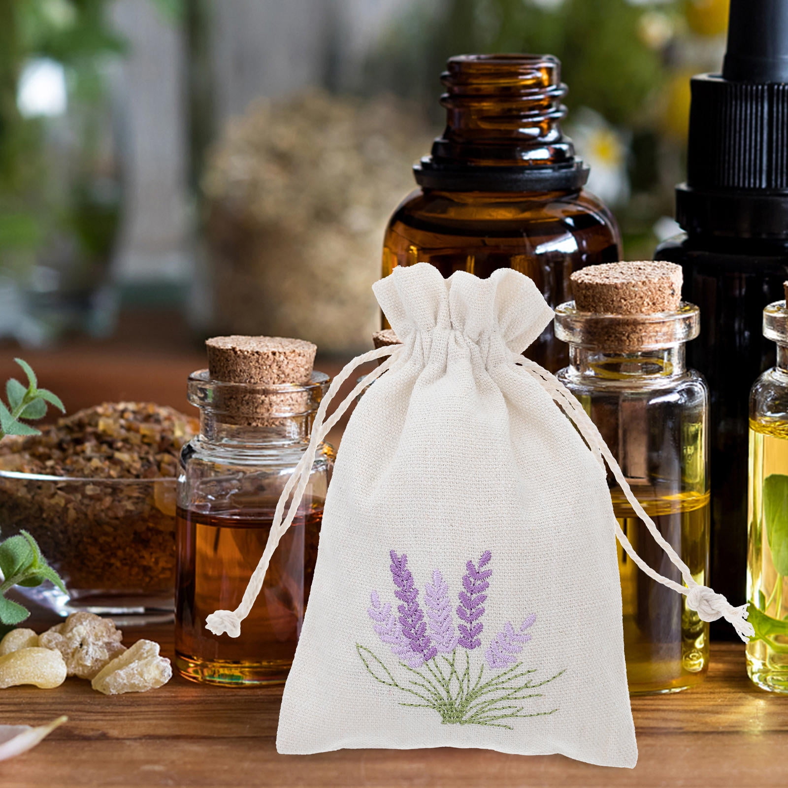 HONMEET Reusable White Cotton Lavender Sachets Bags 10pcs Gift ...