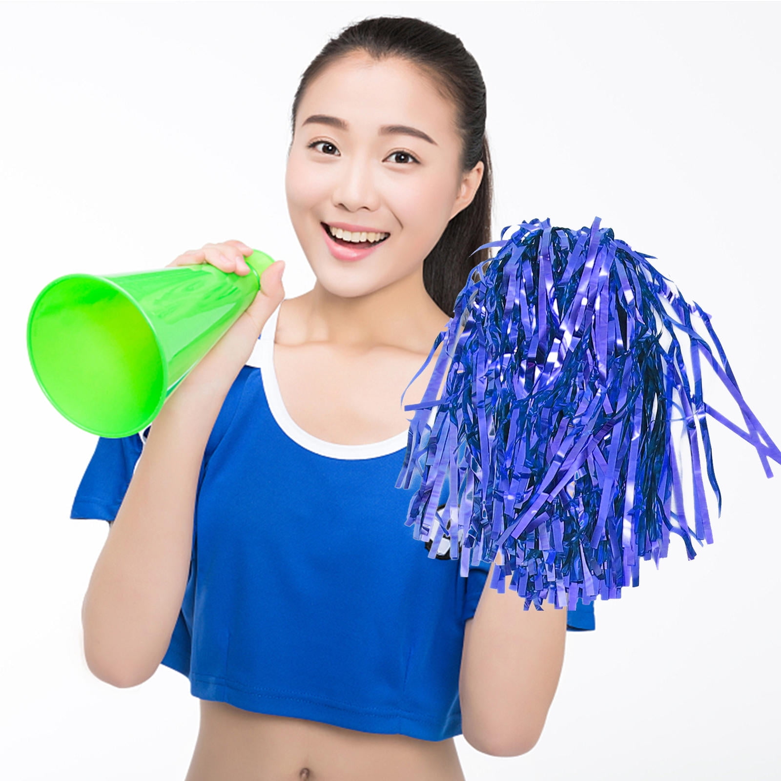 HONMEET 12Pcs Cheerleading Poms Set Assorted Colors PE Material for ...