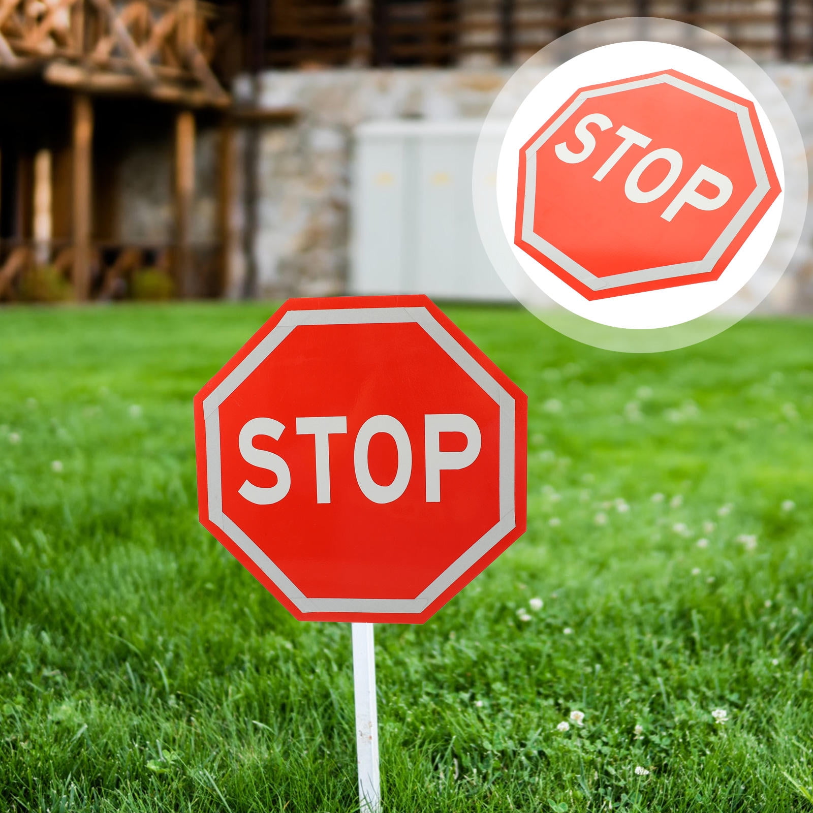 HONMEET STOP Sign Board Aluminum Plate Assorted Color 1Pack - Walmart.com