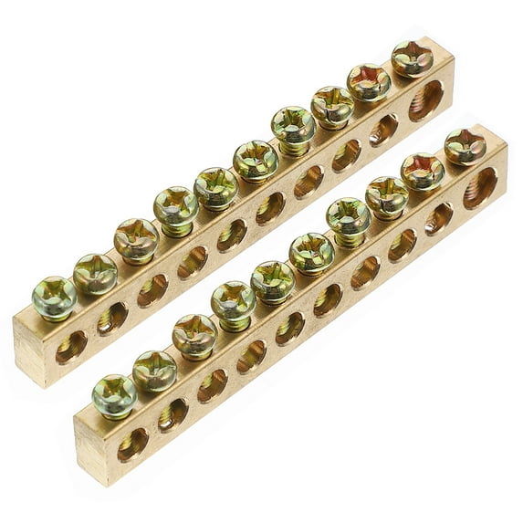 HONMEET Copper Terminal Block 4 Pieces, Electrical Connector with ...