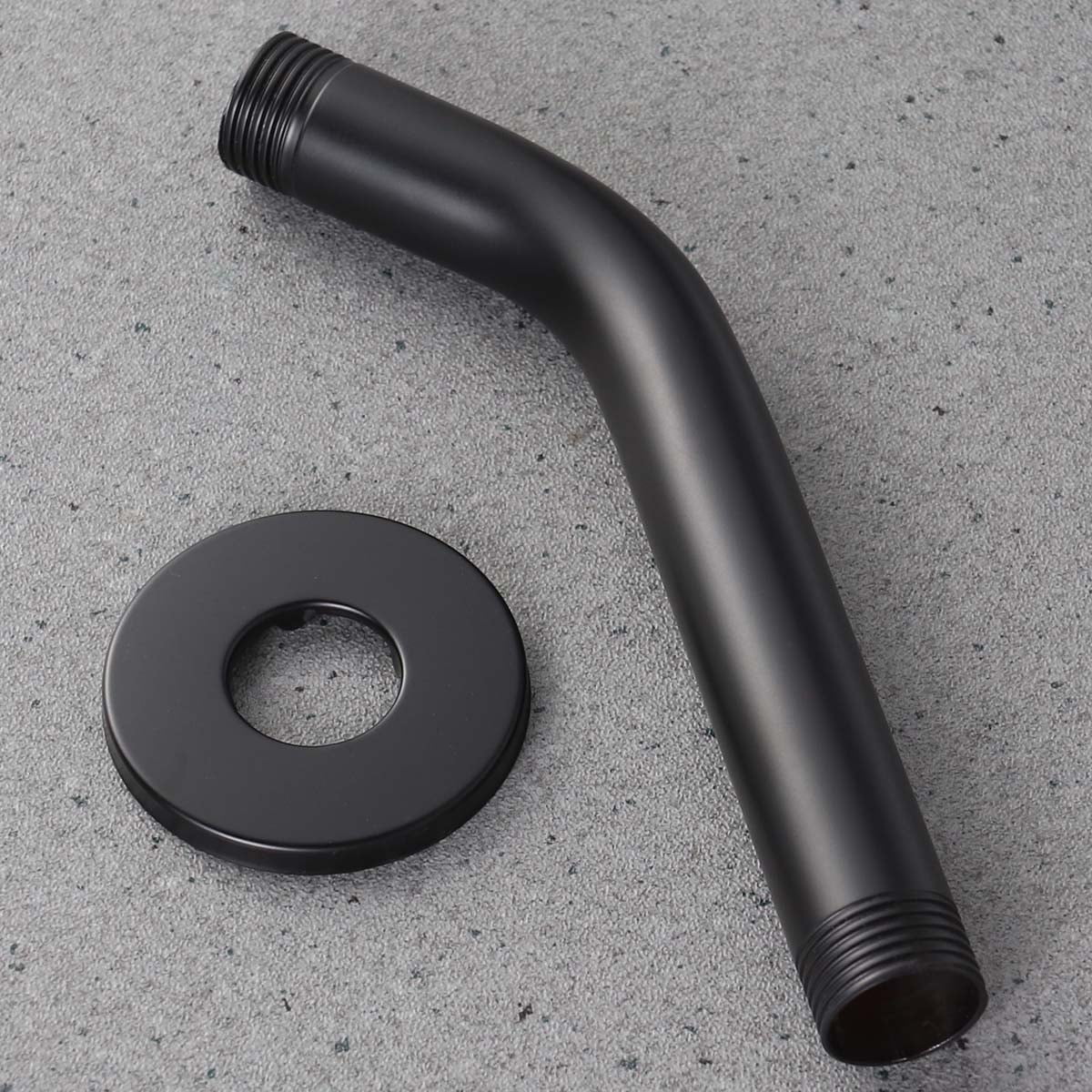 HONMEET Adjustable Black Stainless Steel Shower Bracket Universal Fit ...