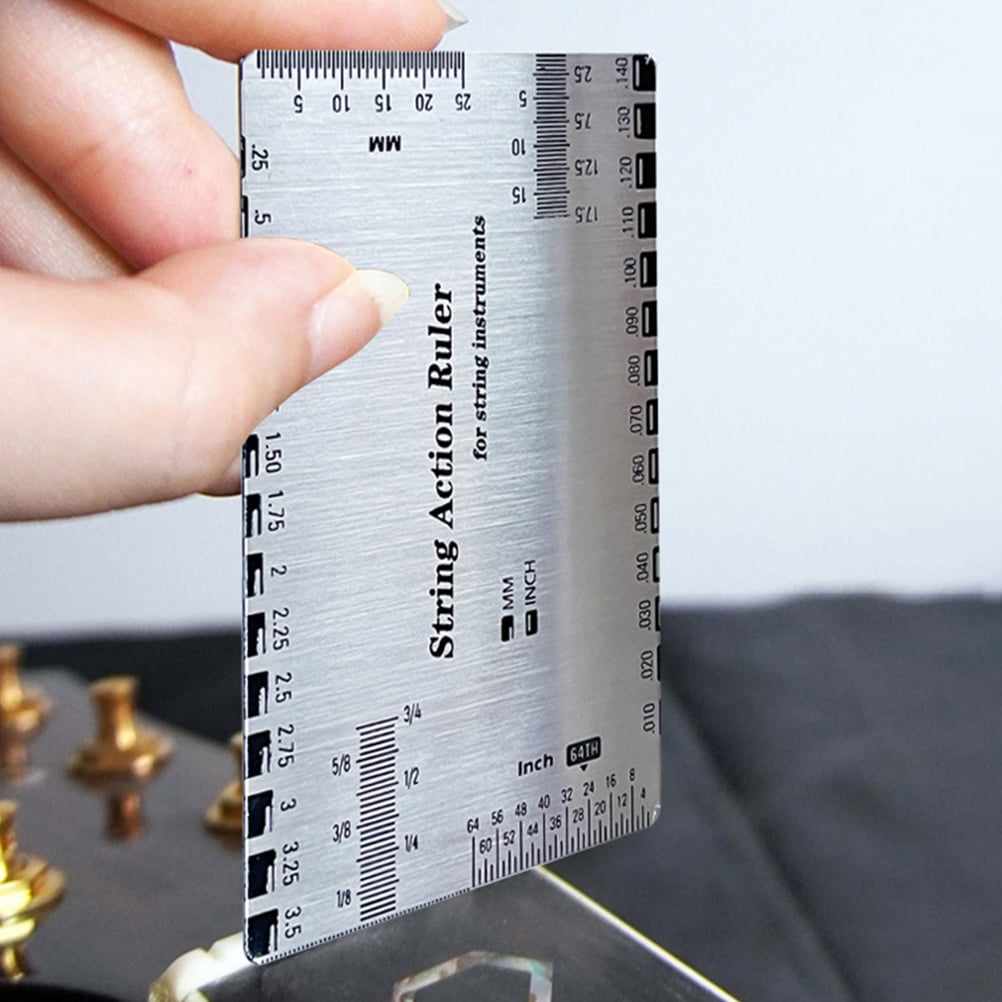 HONMEET Guitar Setup Kit with Steel Ruler 1Pcs 3.4X2.3X0.2In - Walmart.com