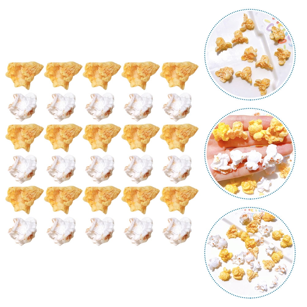 HONMEET 30Pcs Simulation Popcorn Props Assorted Color Plastic For ...