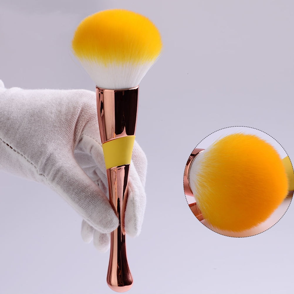 HONMEET Soft Powder Makeup Brush, Golden Baseball Shape, Foundation ...