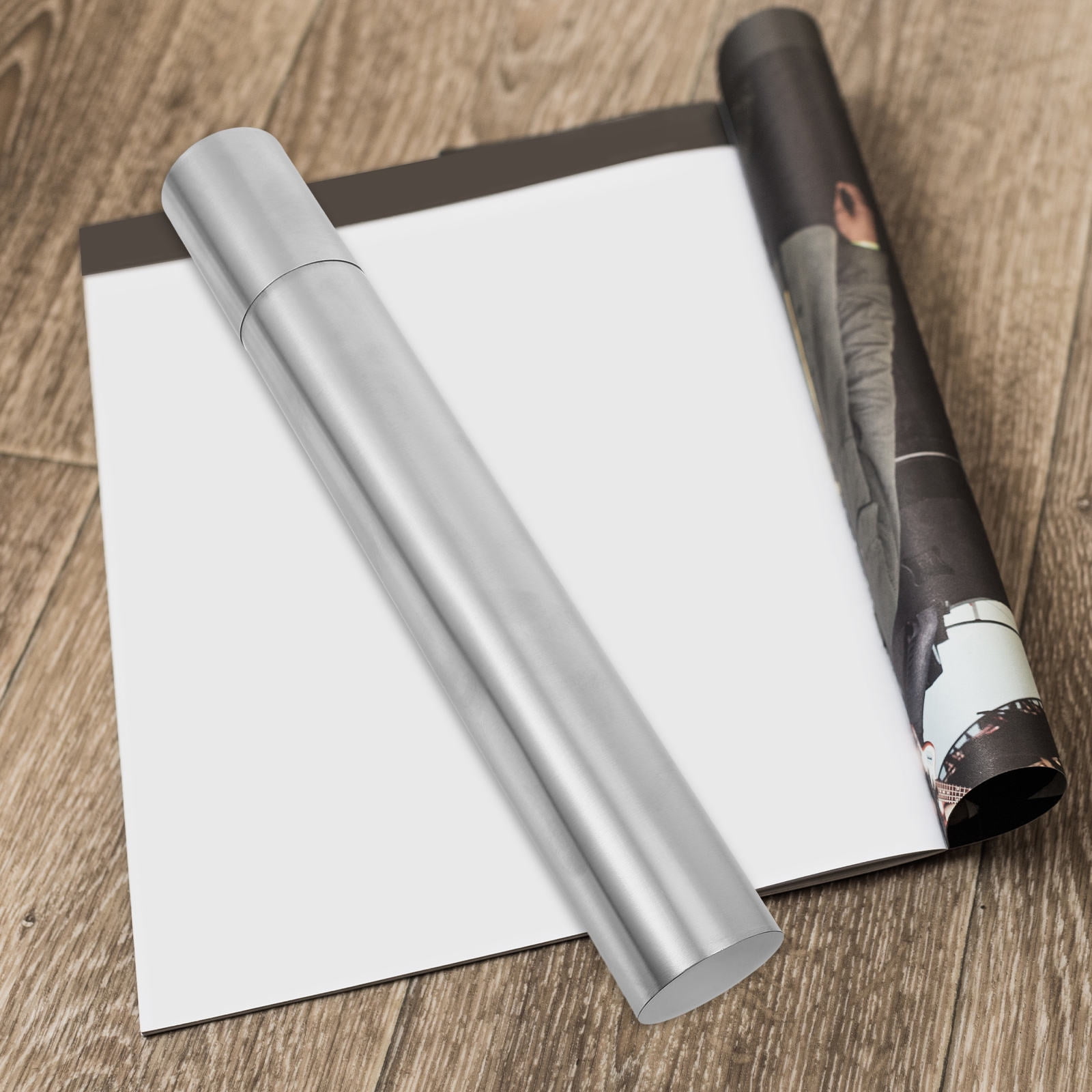 HONMEET Stainless Steel Document Holder Tube Certificate Storage ...