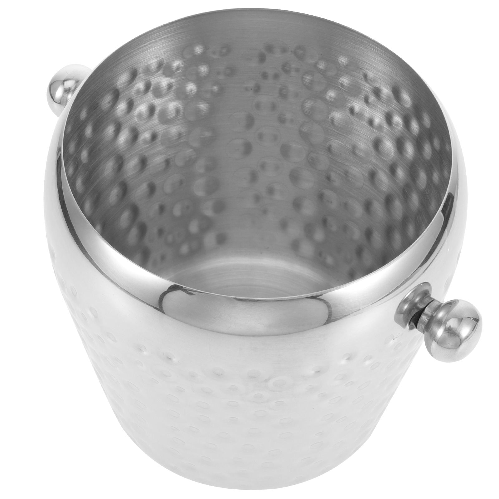 HONMEET Stainless Steel Ice Cube Bucket for Cocktail Bar with Silver ...