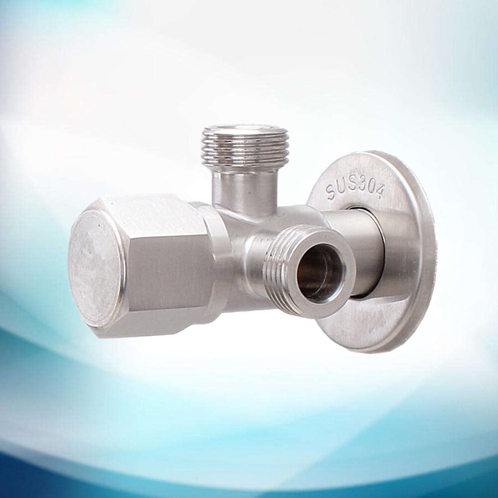 HONMEET Stainless Steel Angle Valve Adapter with Lever Control for ...