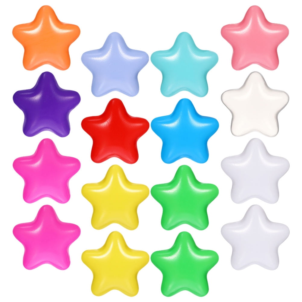HONMEET Star Shaped Pits Balls 200Pcs Assorted Color PE For Toddlers ...