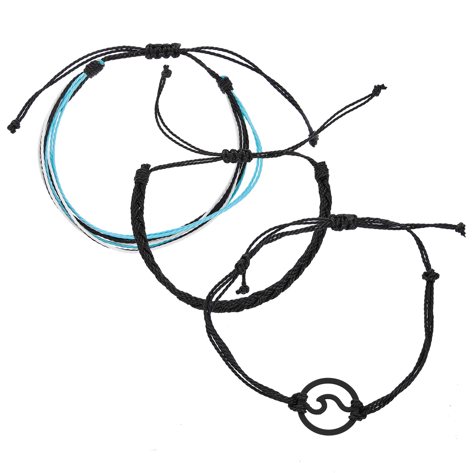 HONMEET String Bracelets Assorted Color Adjustable for Teen Girls Beach ...
