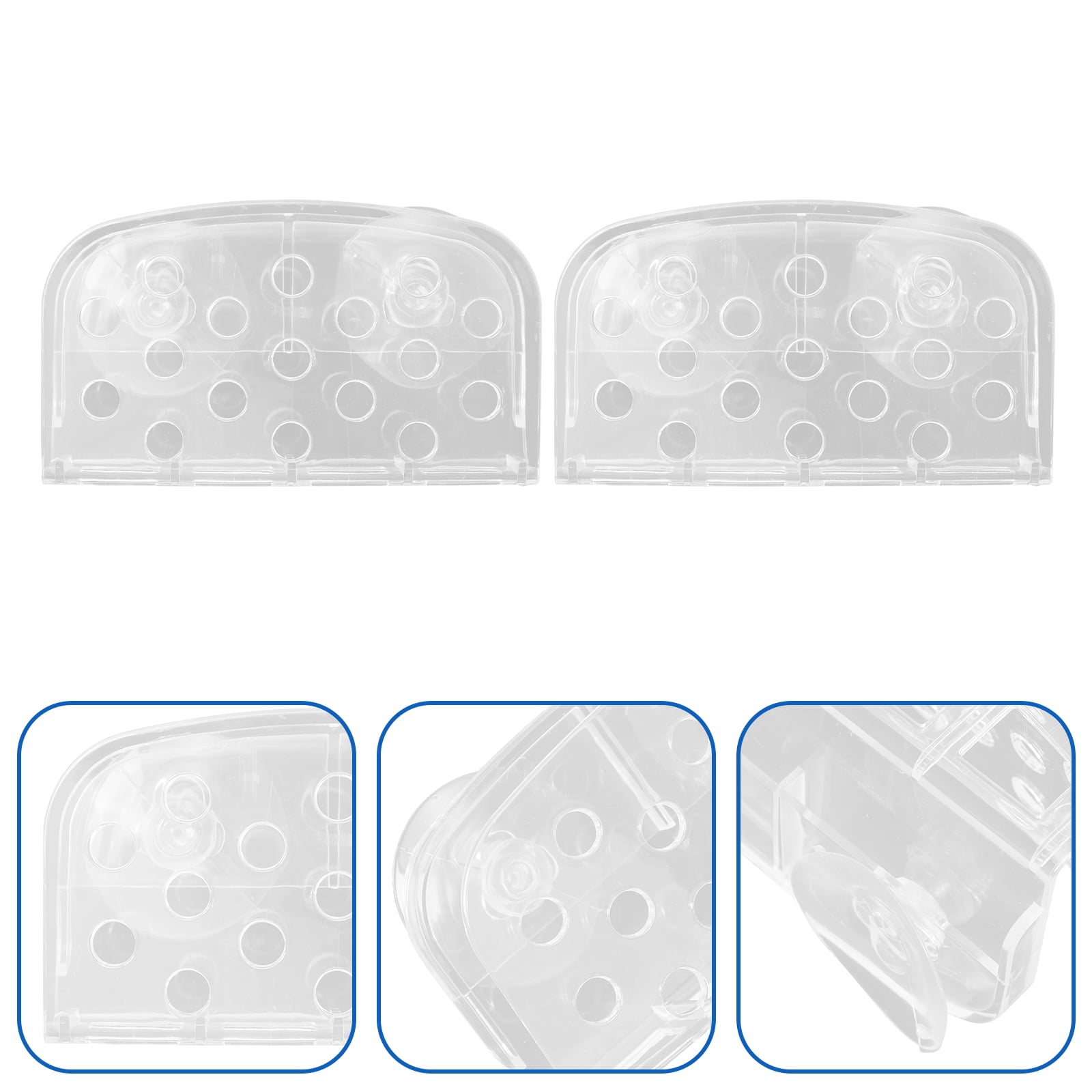 HONMEET Kitchen Sink Sponge Holder Transparent Plastic 4Set - Walmart.com