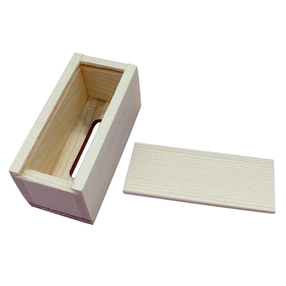 HONMEET Decorative Tissue Box Synthetic Material Kids DIY Mini House ...