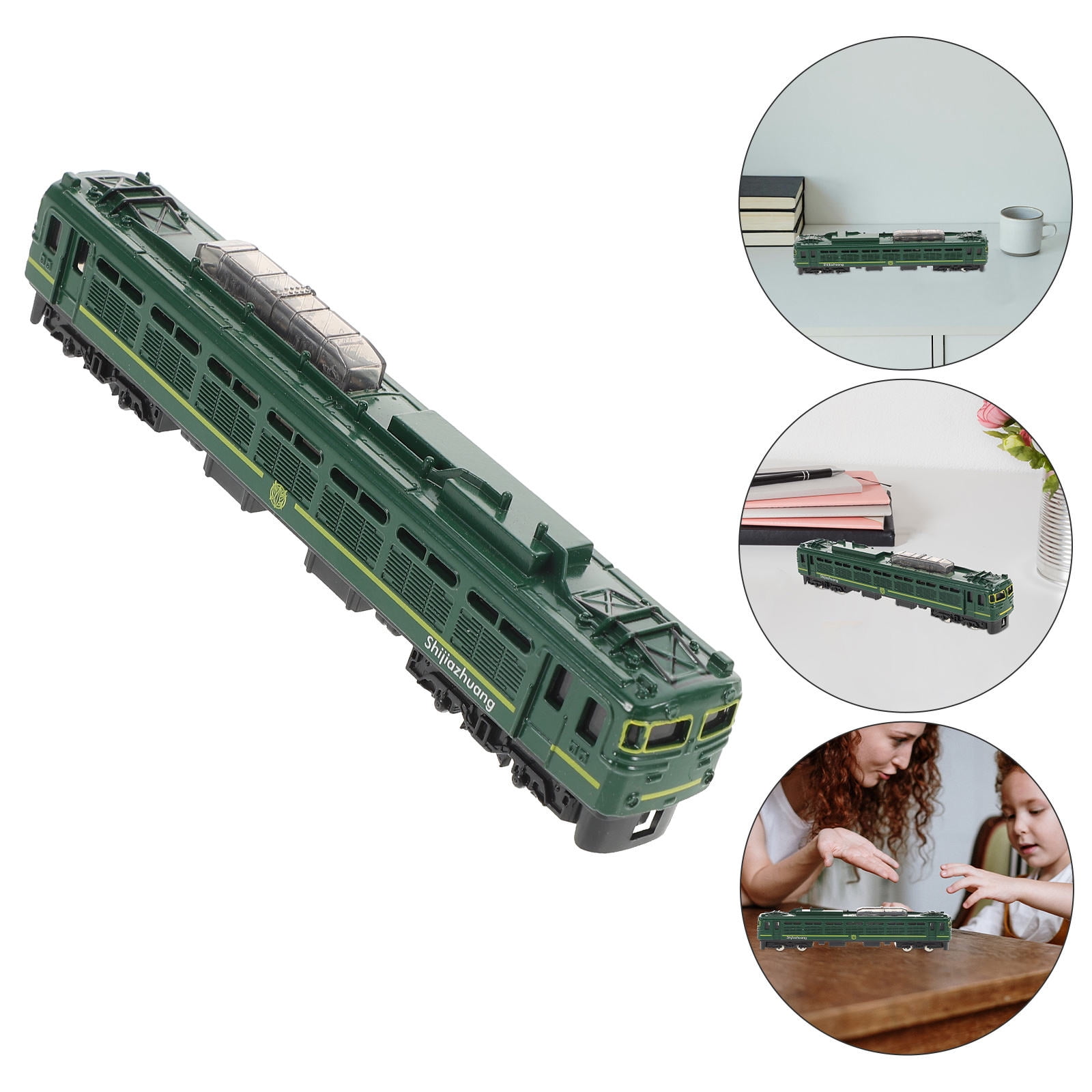 HONMEET Realistic Green Metal Train Model for Collectors and Hobbyists ...