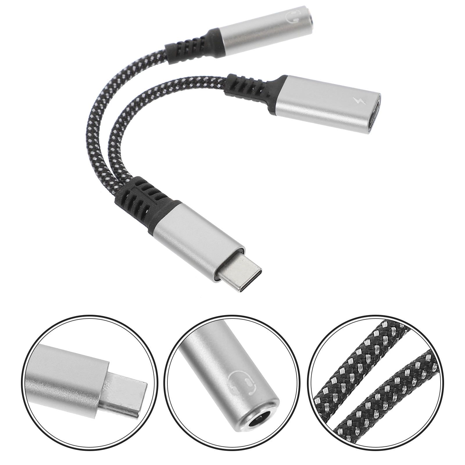 HONMEET Headphone Adapter Usb C Usbc Headphone Adapter 1Pcs 5.2X0.8in ...