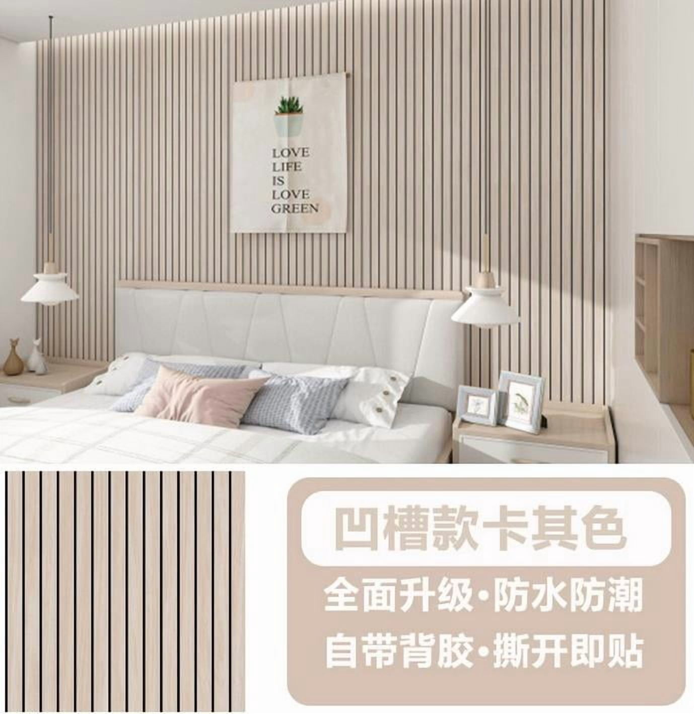 HONMEET Removable Self Adhesive Wall Panels 3D Textured Waterproof for ...