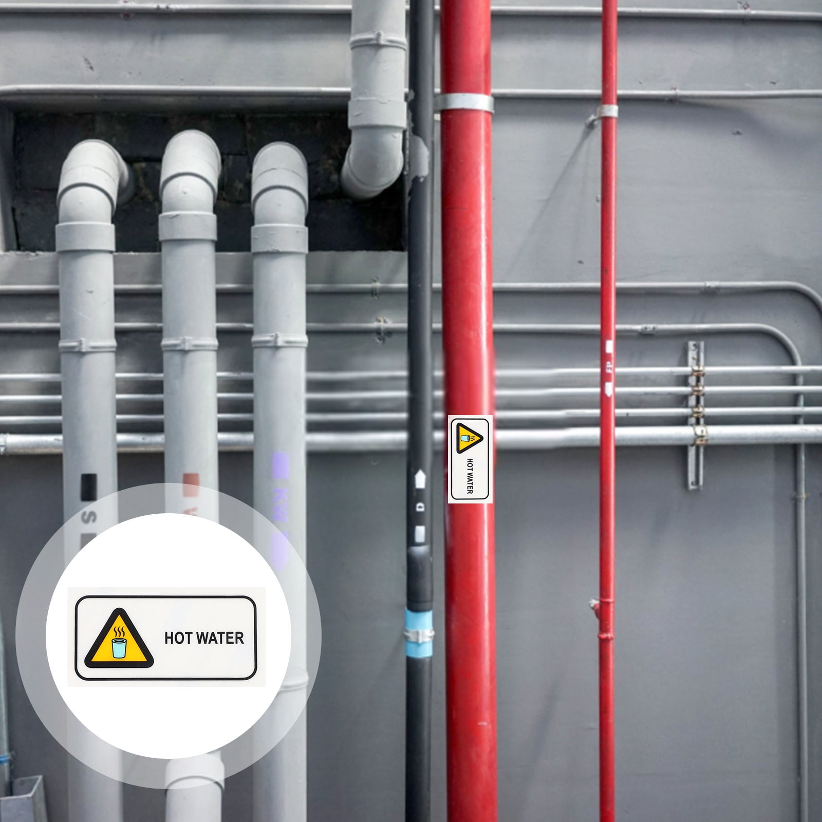 HONMEET Warning Label Safety Caution Stickers PET Multi 1Set for Users ...