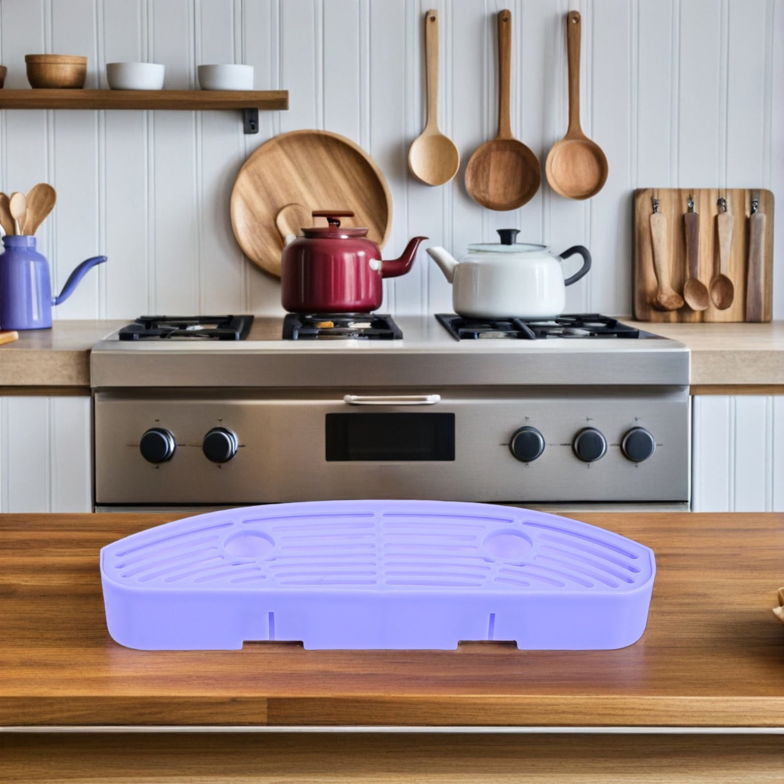 HONMEET Violet Plastic Drip Tray for Home Water Dispensers Spill ...