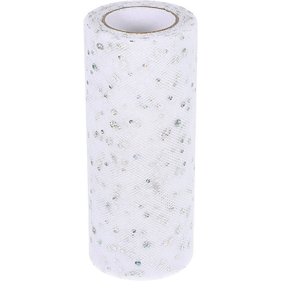 HONMEET White Gauze Ribbon Roll for DIY Tulle Fabric Decorations and ...