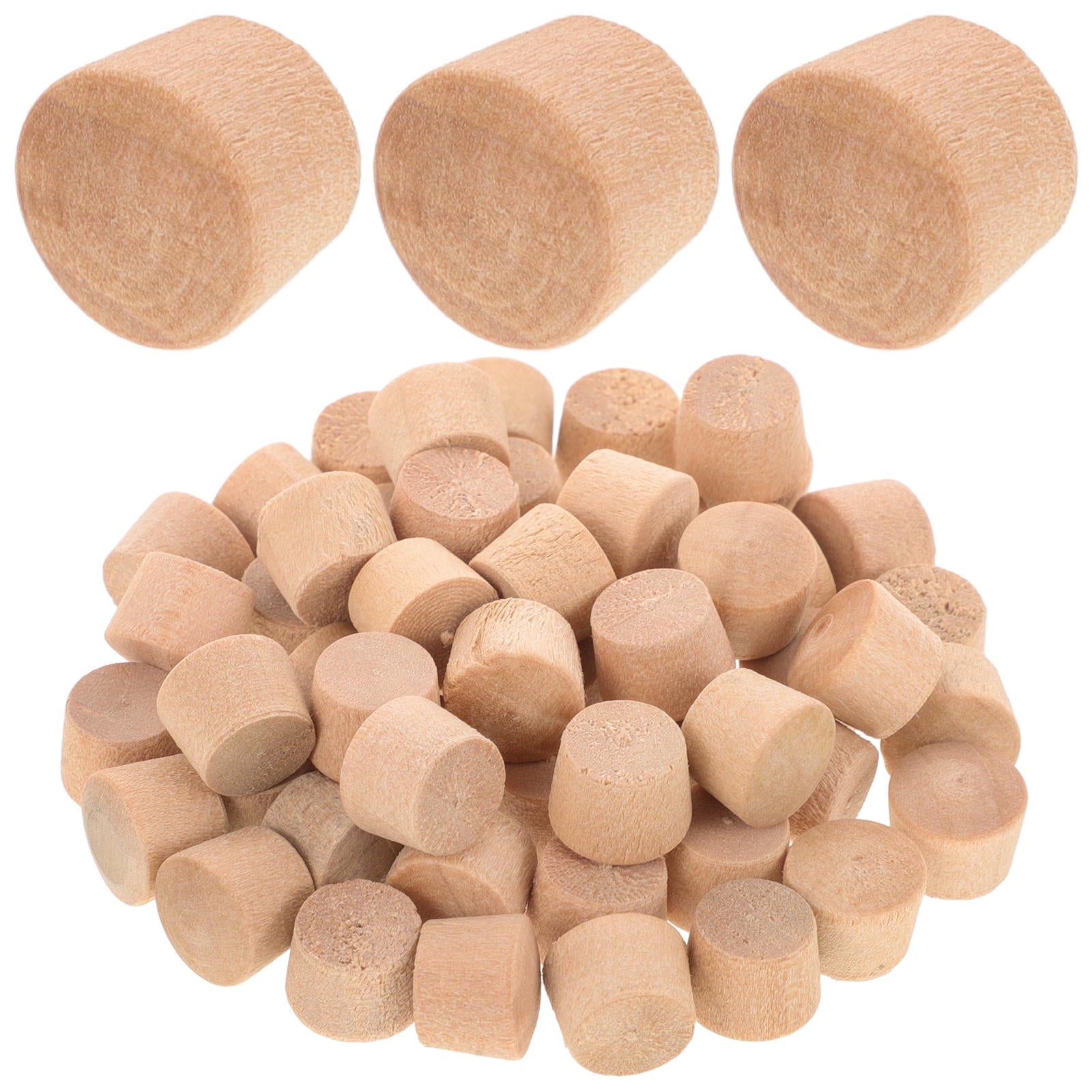 HONMEET Wooden Plugs for Furniture Assembly 50Pack Sturdy Wood Conical ...