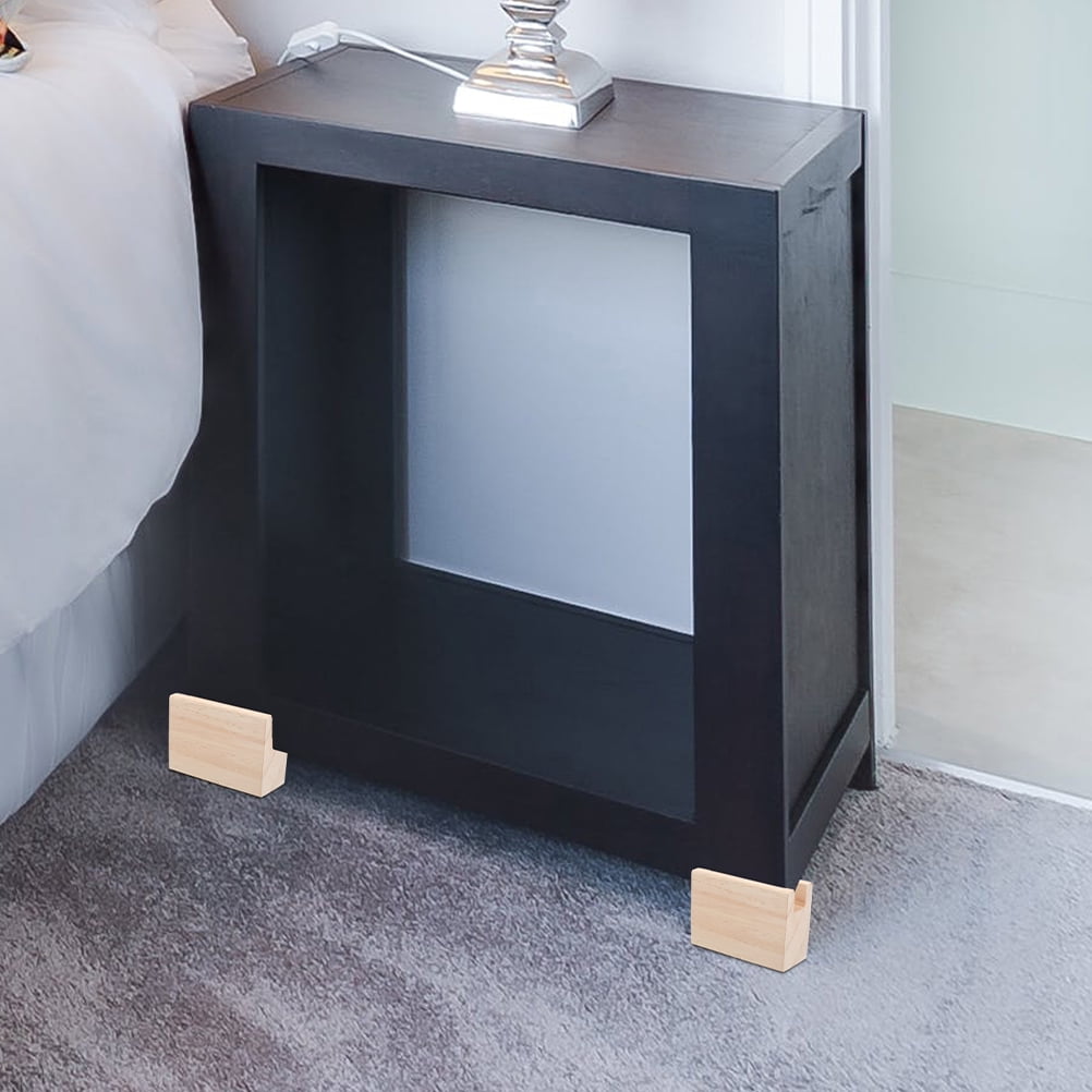 HONMEET Wooden Riser Blocks 2Pcs for Dining Table Height Increaser and ...