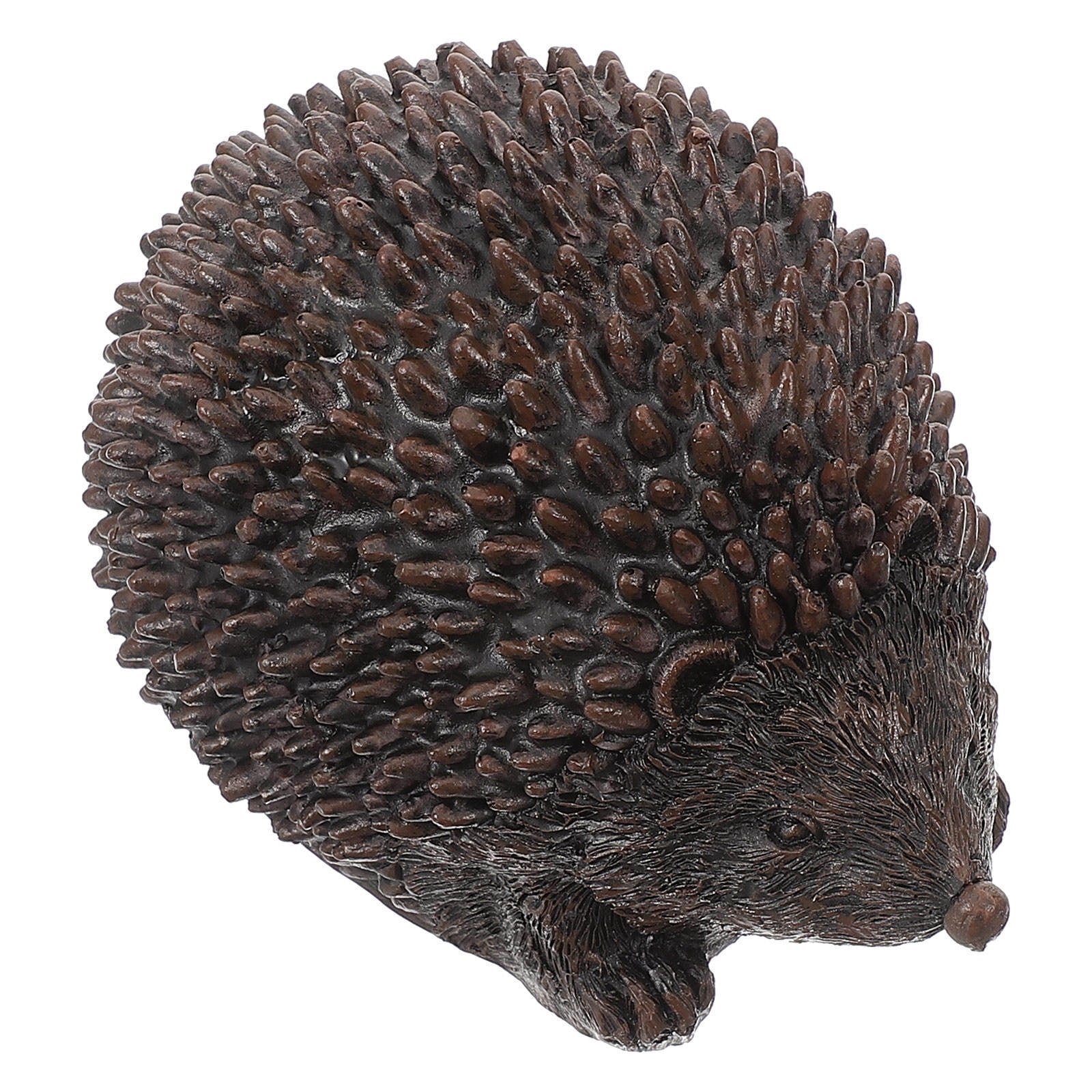 HONMEET Yard Key Holder Box 1Pack Brown Resin Hedgehog Shape for ...