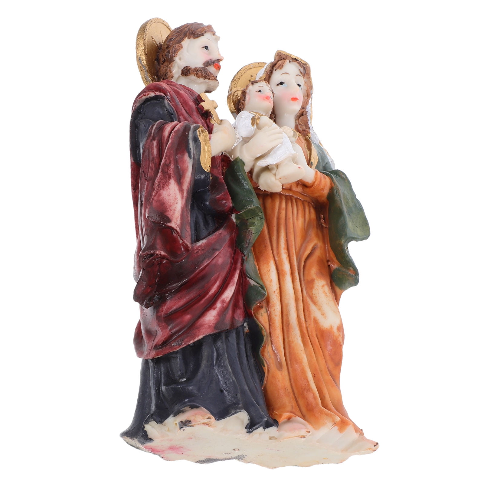 HONMEET Jesus Birth Nativity Figurine Multi-Color Resin Christmas ...