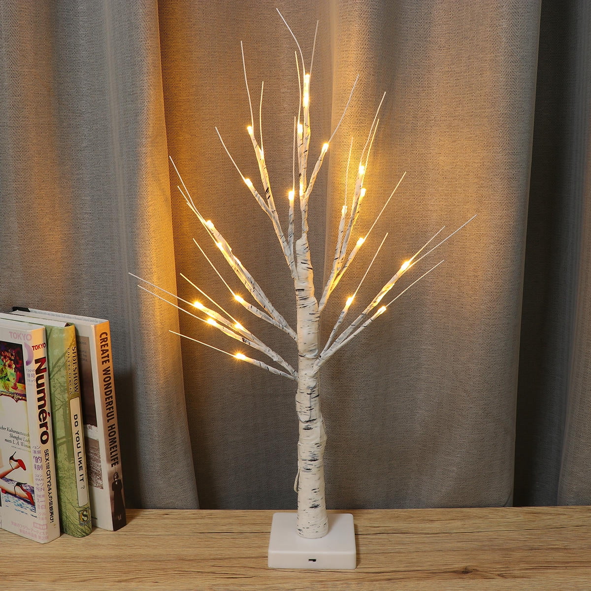 HONMEET White Birch Tree LED Decorative Lamp Energy Saving Light for ...
