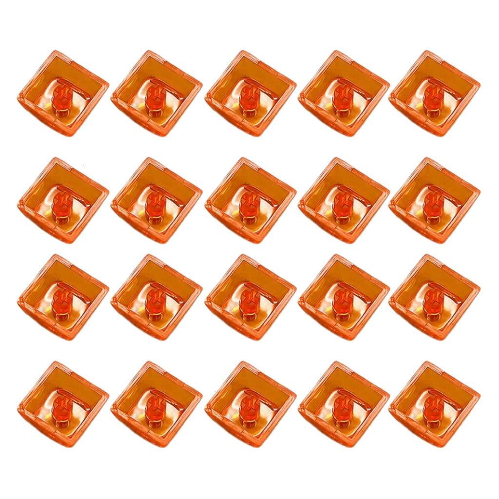 HONON 20Pcs Transparent Keycaps 1U Blank Backlit Key Cover for ...