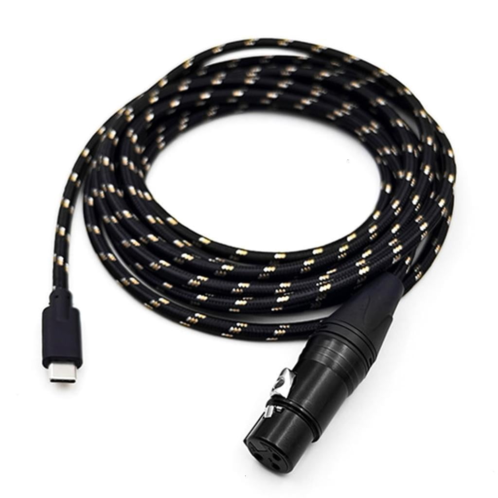 HONON Professional USB Type C to 3Pin Mic Cord for Phone 15 Series and ...