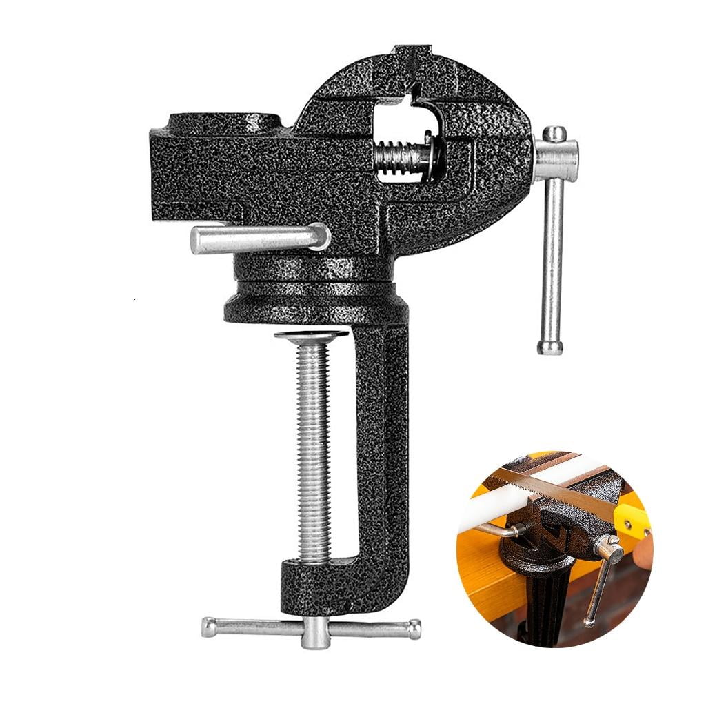 HONON Table Vise Rotating Bench Vise Work Table Bench Clamp Rotating ...