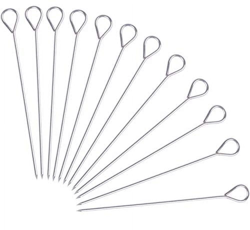 Honshen Turkey Lacers, Stainless Steel, 6 Inches, Set of 12, Trussing ...