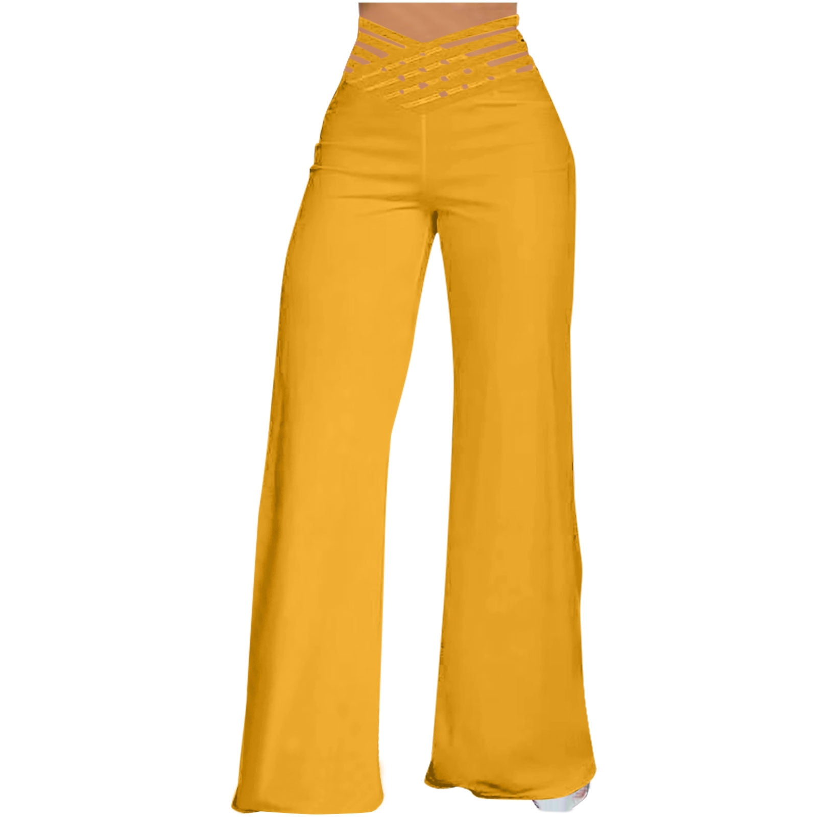 Honveio Womens Baggy Wide Leg Pants Clearance Sale Flare Leggings For