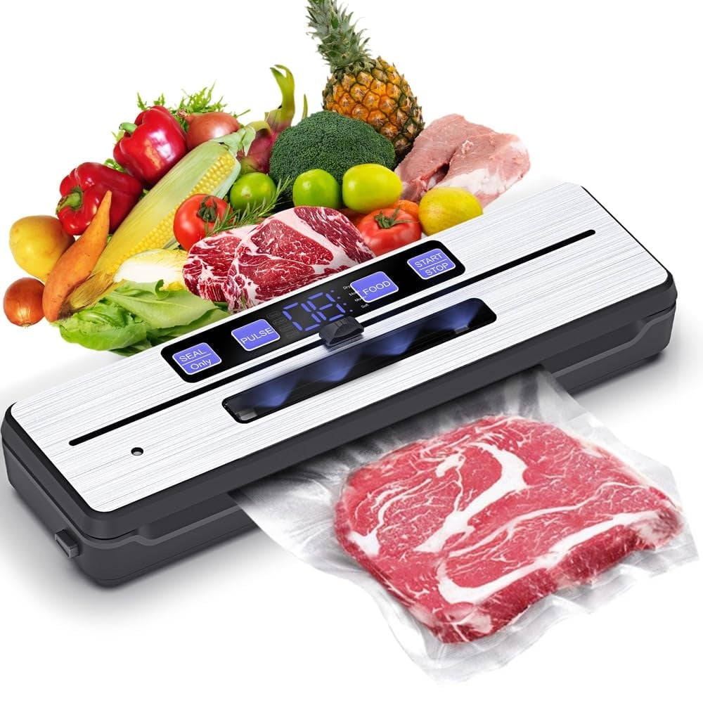 HOOAMZ Vacuum Sealer Machine, Powerful Pro Food Sealer Compact Design ...